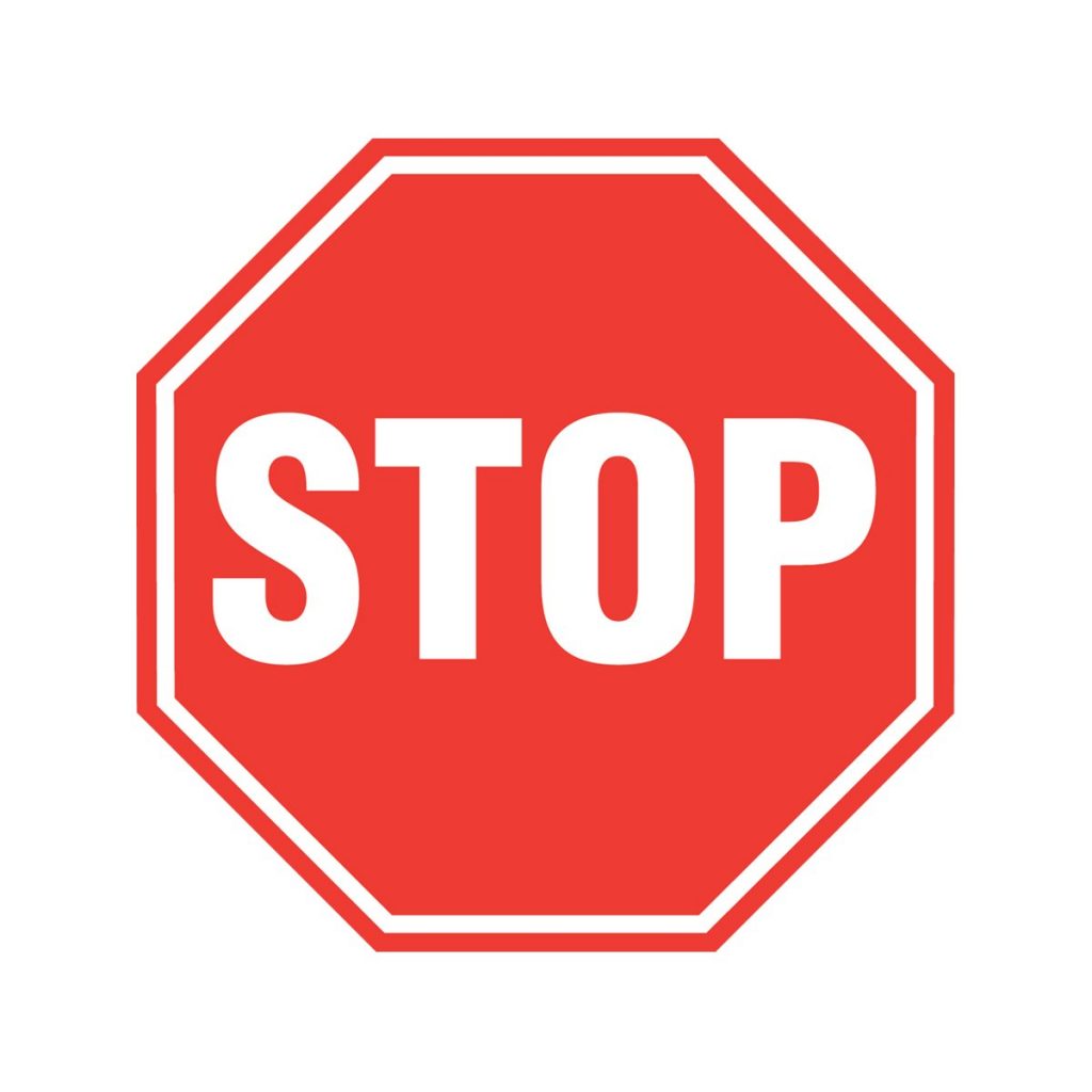 Mighty Line STP36 Stop Sign Floor Sign 36-Inch by 36-Inch – American Pride