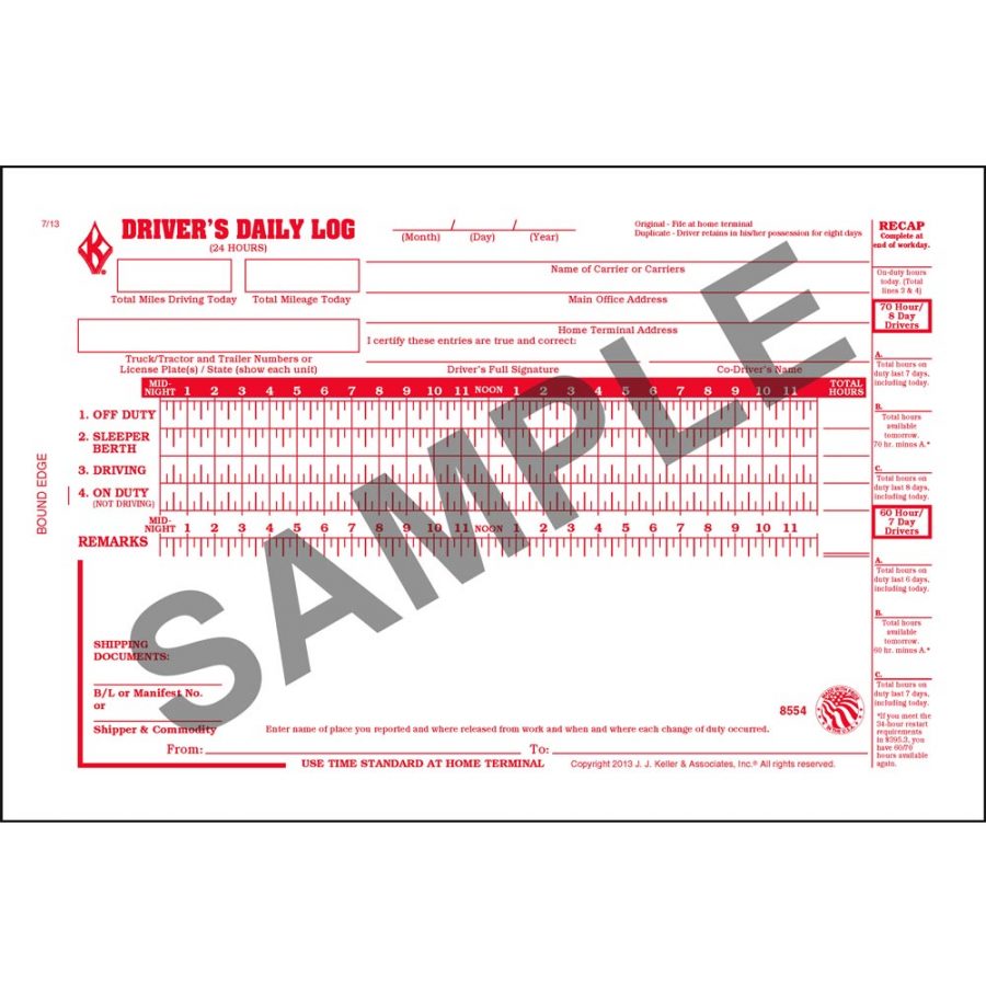 Refuse Truck Driver’s Vehicle Inspection Report, Snap-Out Format ...