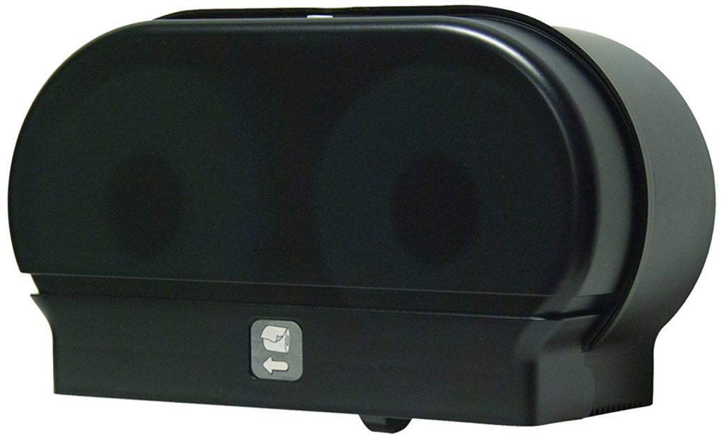 Palmer Fixture RD0321-02 Mini-Twin Standard Tissue Dispenser, Black ...