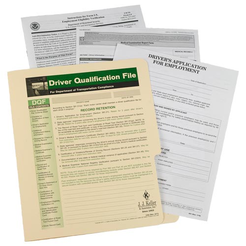 Driver Qualification File Folder For Single Copy Forms File Folder