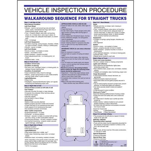 Hazardous Materials Placard Chart – 2-Sided, 8-1/2″ x 11″ – Hazardous ...