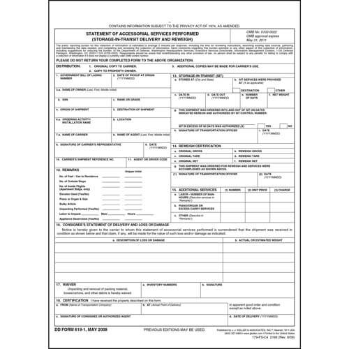 Household Goods Descriptive Inventory Form – Short Form – Short Form ...