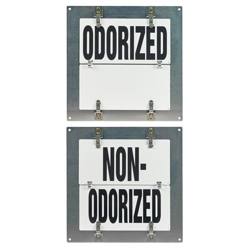 Flip-File Sign, Odorized/Non-Odorized, Small, 2-Legend – Flip-File Sign ...