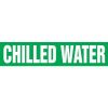 Chilled Water Pipe Marker – ASME/ANSI – Green, Self-Stick Vinyl, 4″ x ...