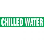 Chilled Water Pipe Marker – ASME/ANSI – Green, Self-Stick Vinyl, 4″ x ...