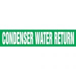 Condenser Water Return Pipe Marker – ASME/ANSI – Green, Self-Stick ...