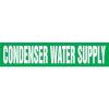 Condenser Water Supply Pipe Marker – ASME/ANSI – Green, Self-Stick ...