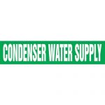 Condenser Water Supply Pipe Marker – ASME/ANSI – Green, Self-Stick ...