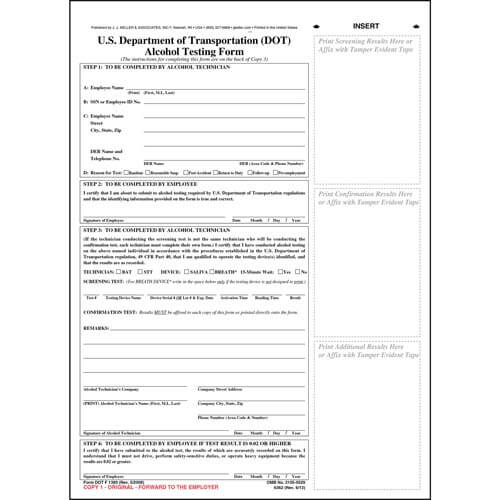 U.S. DOT Alcohol Testing Form w/ 1-Line Street Address – U.S. DOT ... U.S. DOT Alcohol Testing Form w/ 1-Line Street Address – U.S. DOT ...